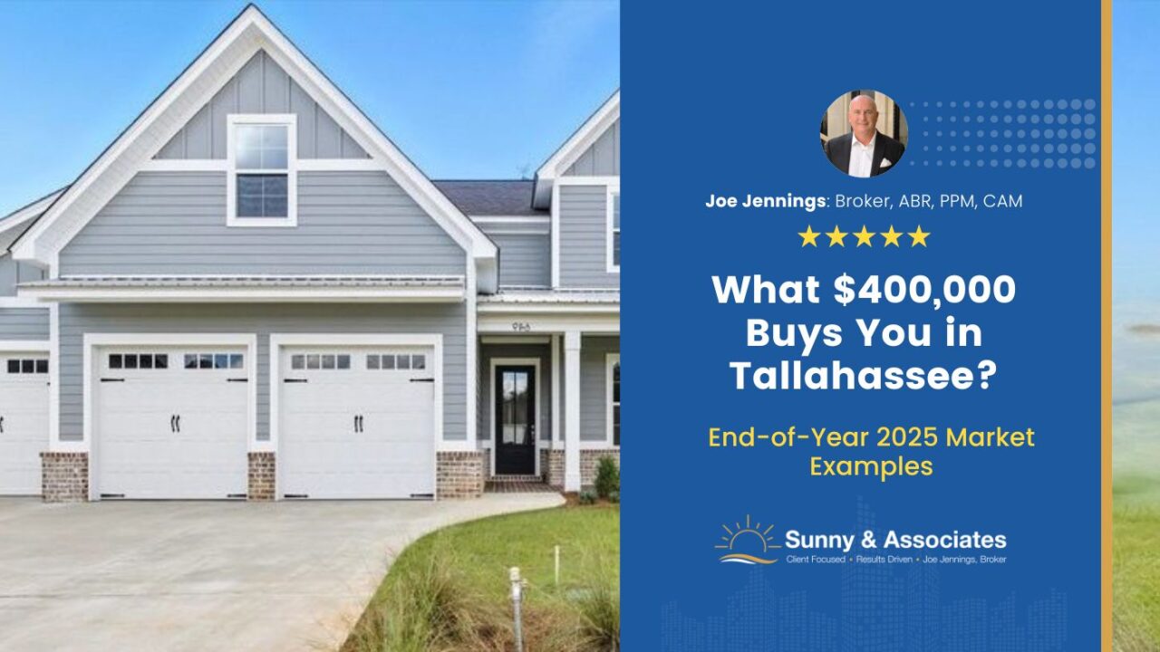 What $400,000 Buys You in Tallahassee - End-of-Year 2025 Market Examples